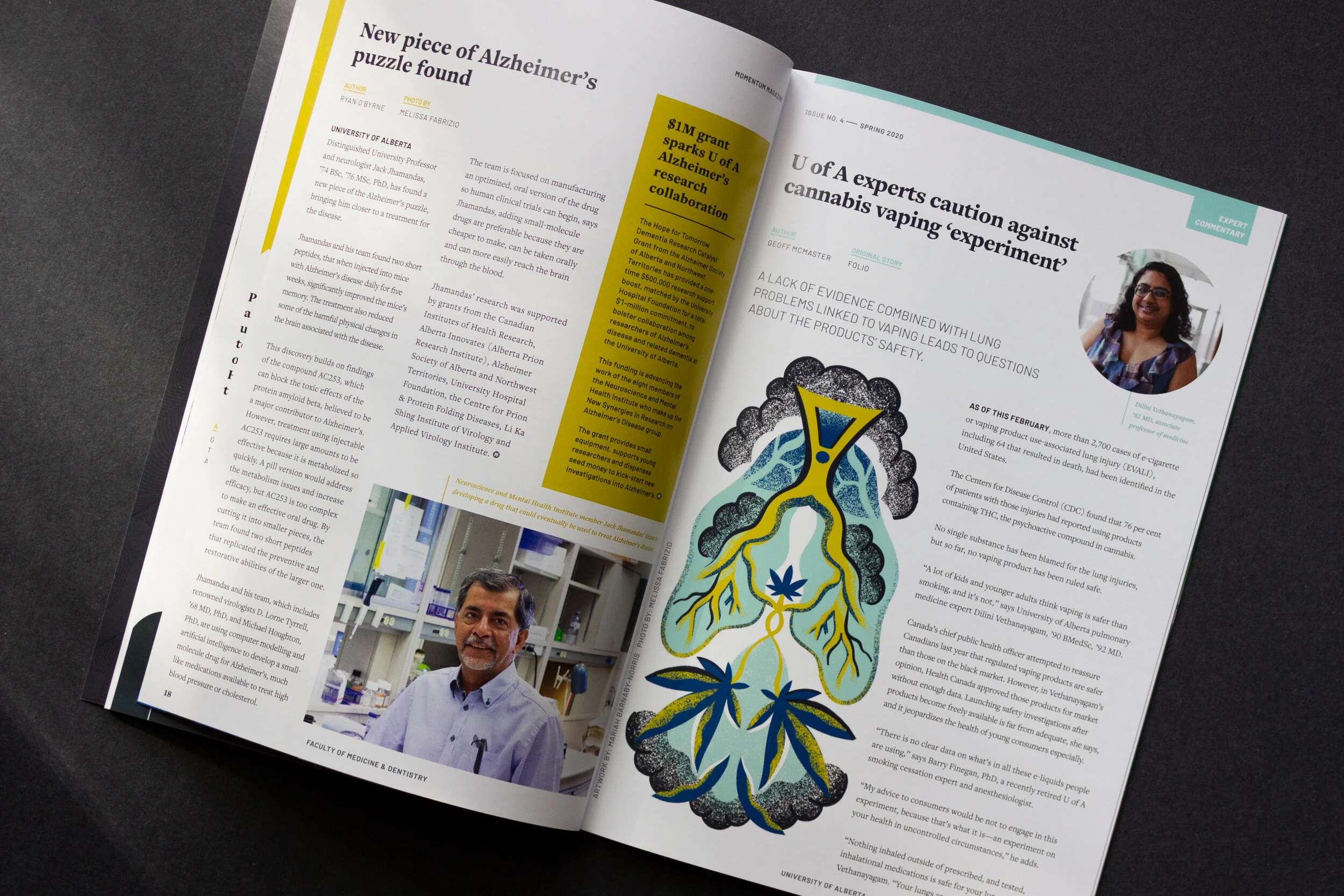 Faculty of Medicine & Dentistry Momentum Magazine Design 2020 — Natasia ...
