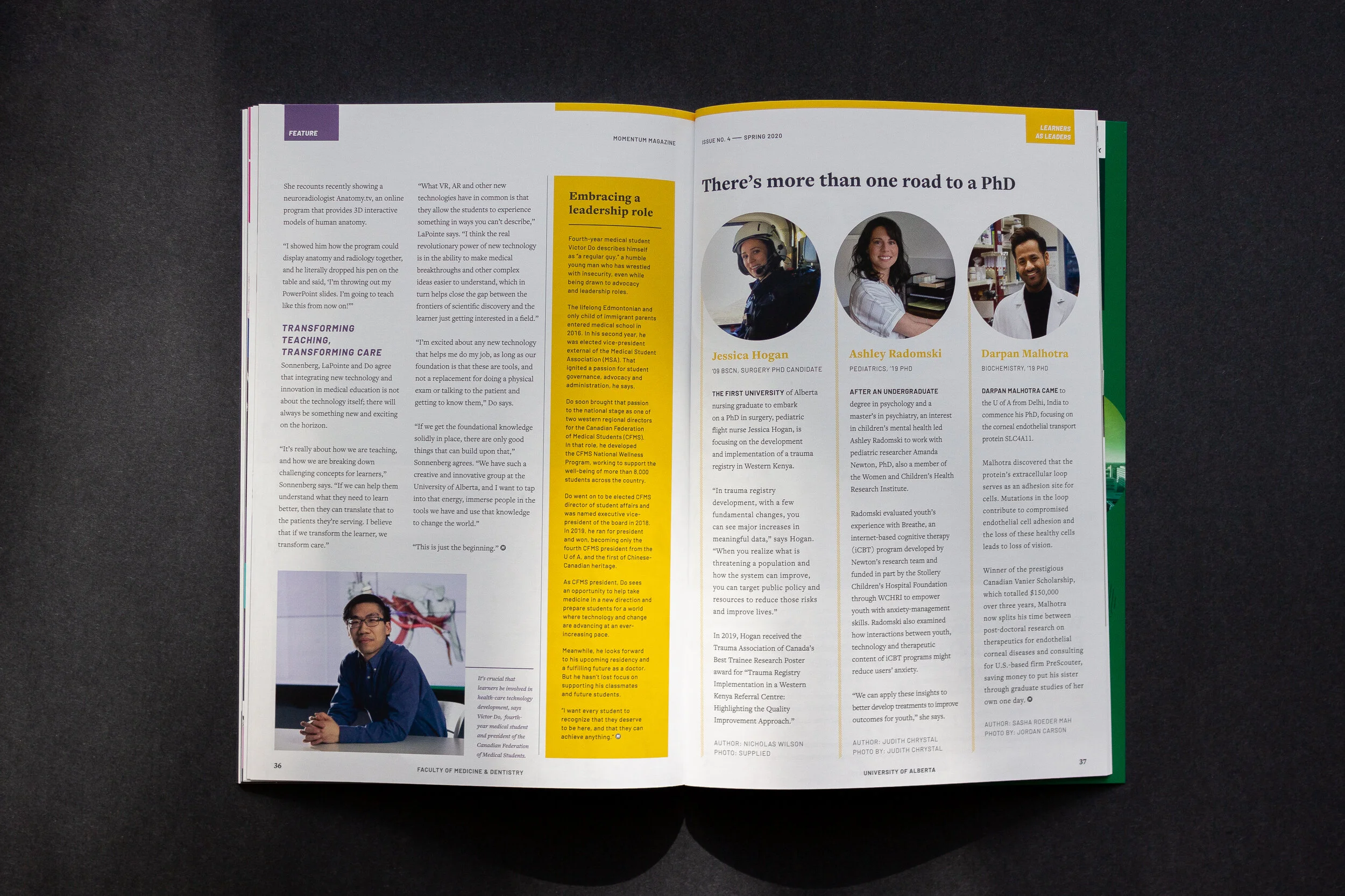 Faculty of Medicine & Dentistry Momentum Magazine Design 2020 — Natasia ...