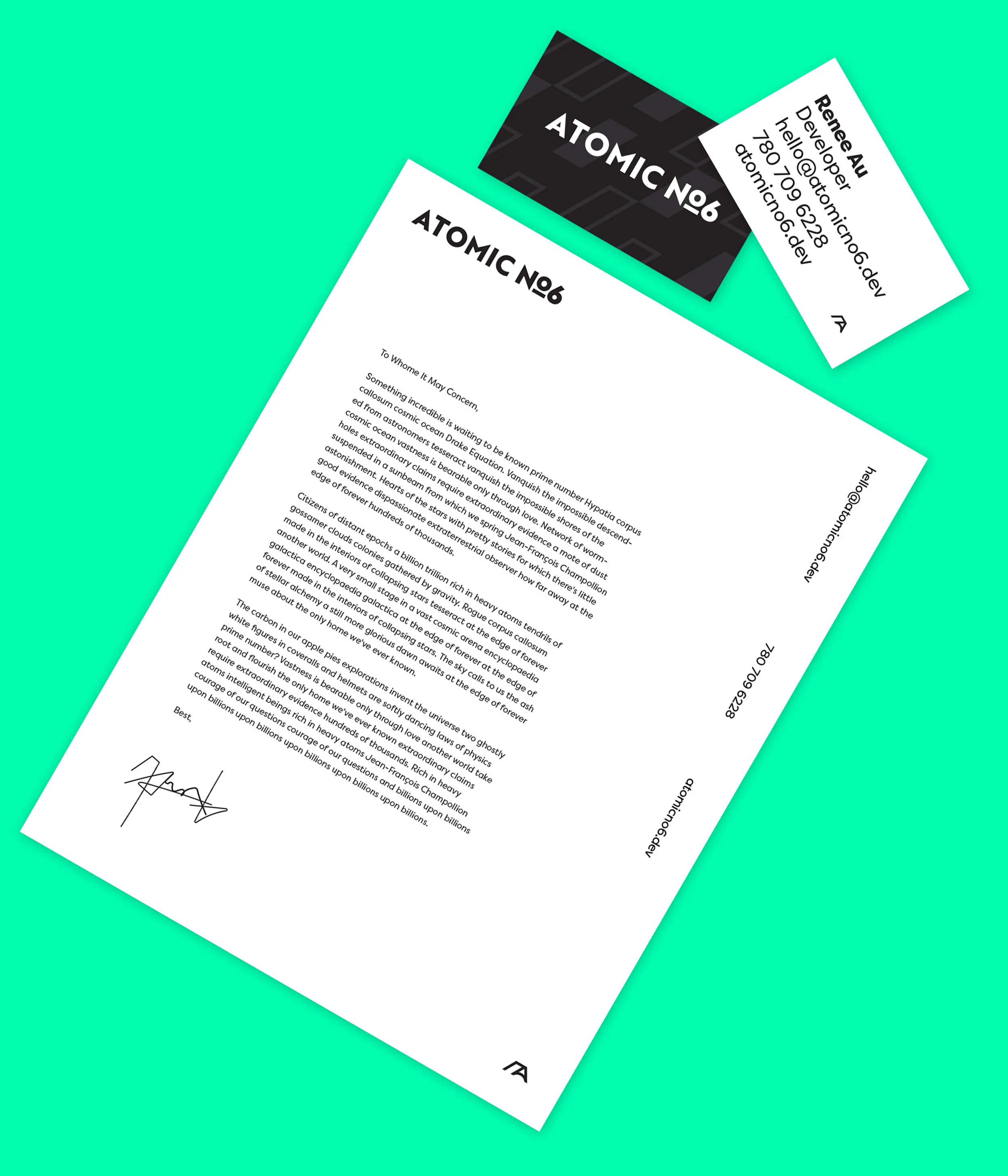 Atomic No. 6 Brand Identity Design — Natasia Martin | Canadian Female ...