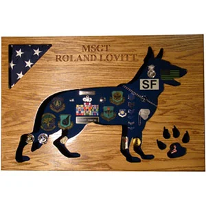 K9 Shadow Box — Texas Trophies