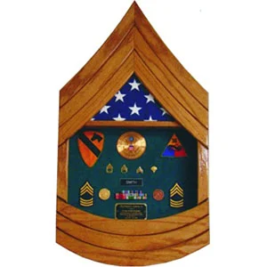 Army Rank Shadow Box - Master Sergeant (MSG) — Texas Trophies