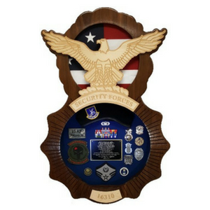 Security Forces Shadow Box — Texas Trophies