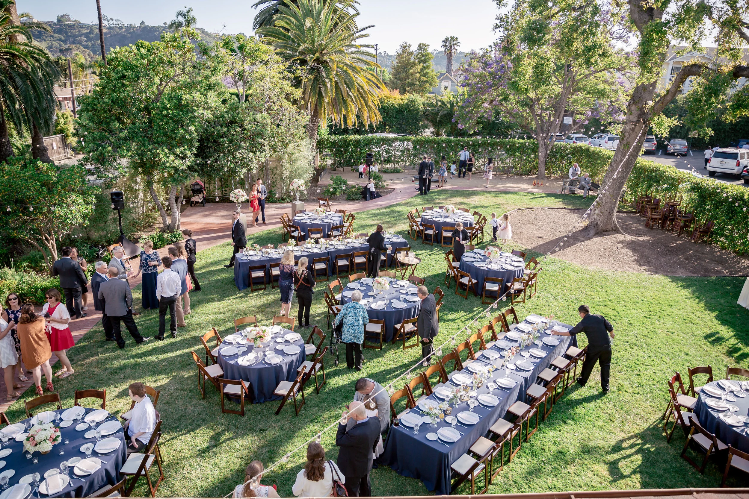 Navy and Pink Wedding at the Santa Barbara Club — Santa Barbara Wedding ...