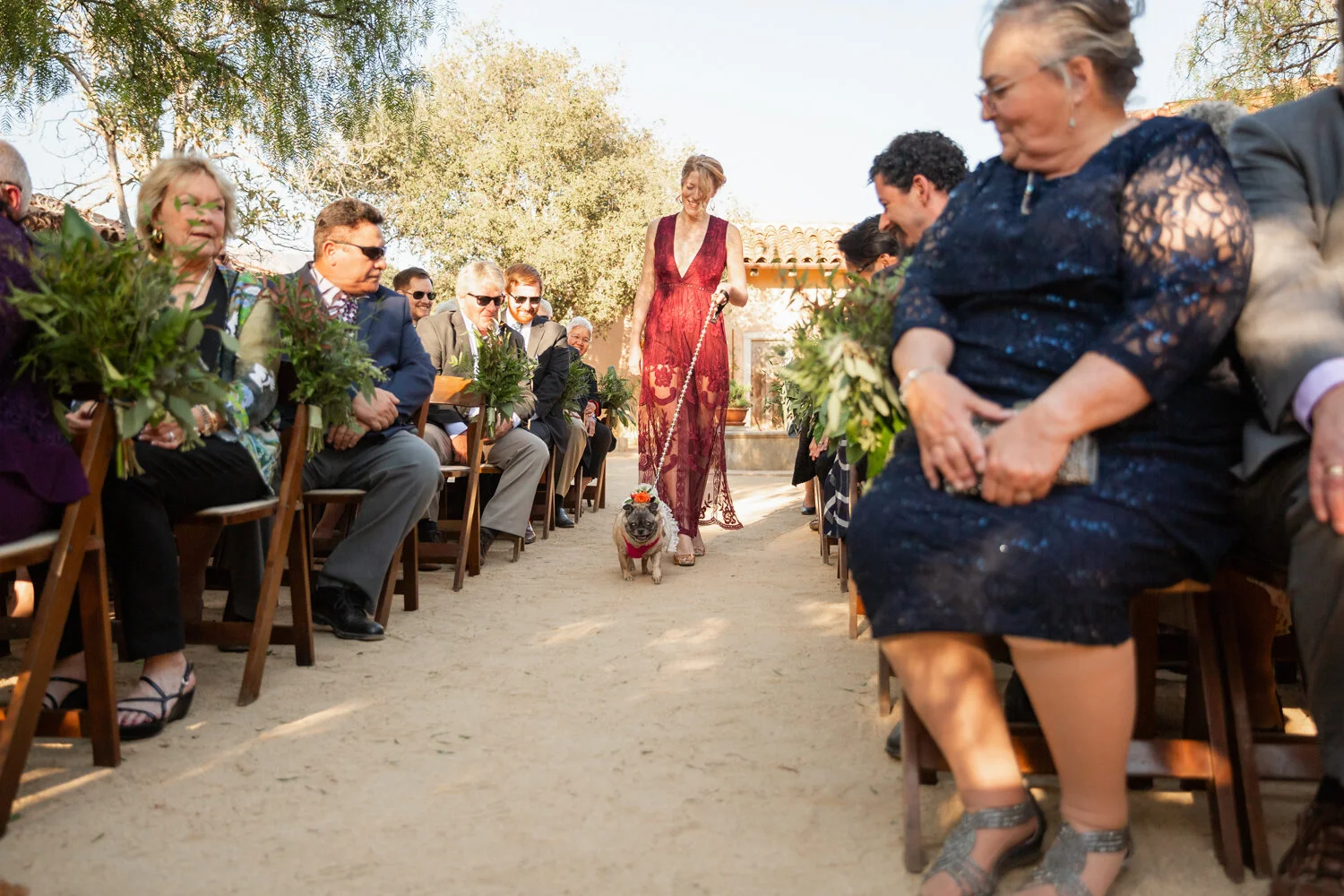 Wholesome Bright Pink Wedding with Pug of Honor — Santa Barbara Wedding ...