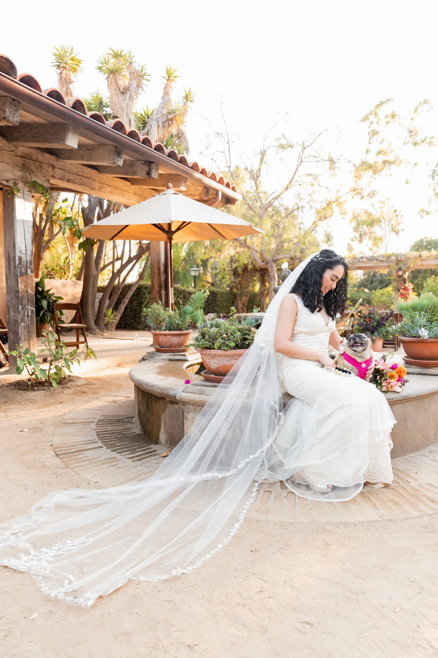 Wholesome Bright Pink Wedding with Pug of Honor — Santa Barbara Wedding ...