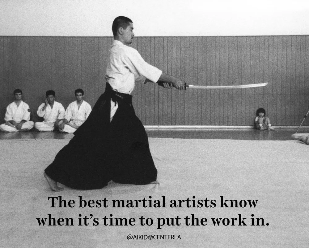 Time to do Suburi — Aikido Center of Los Angeles