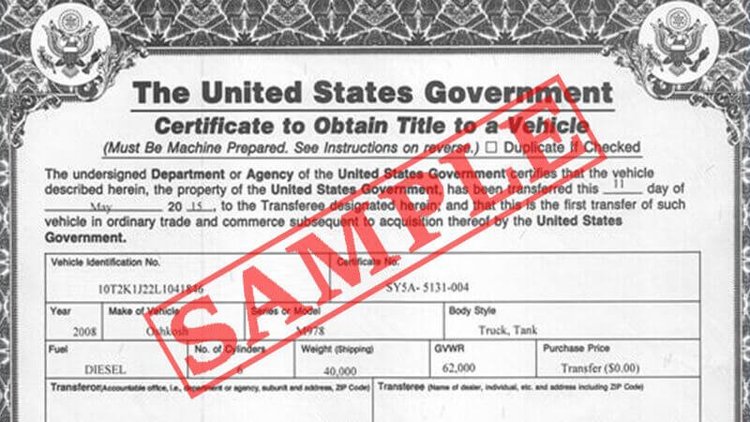 Street Legal Military Vehicle Registration | Humvee, LMTV, and more ...