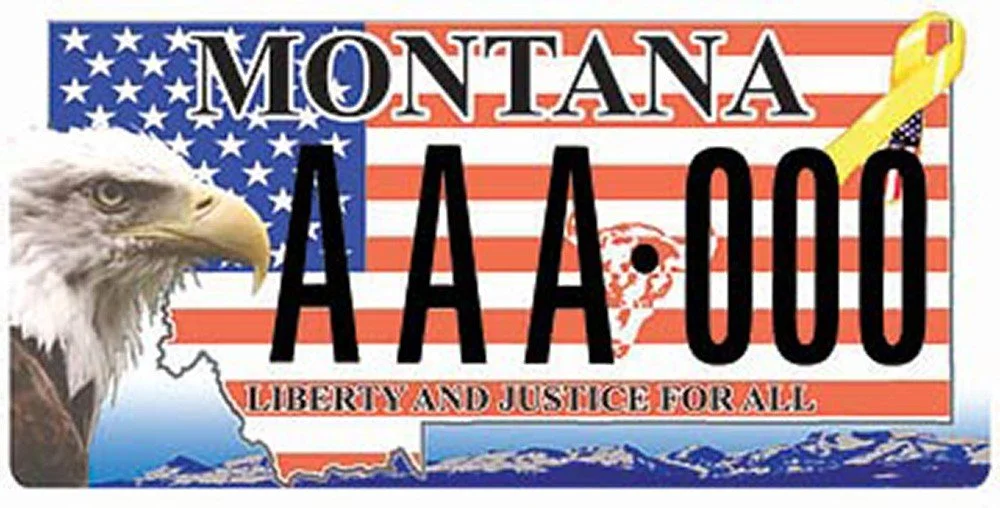 Montana Custom License Plate Designs - Dirt Legal