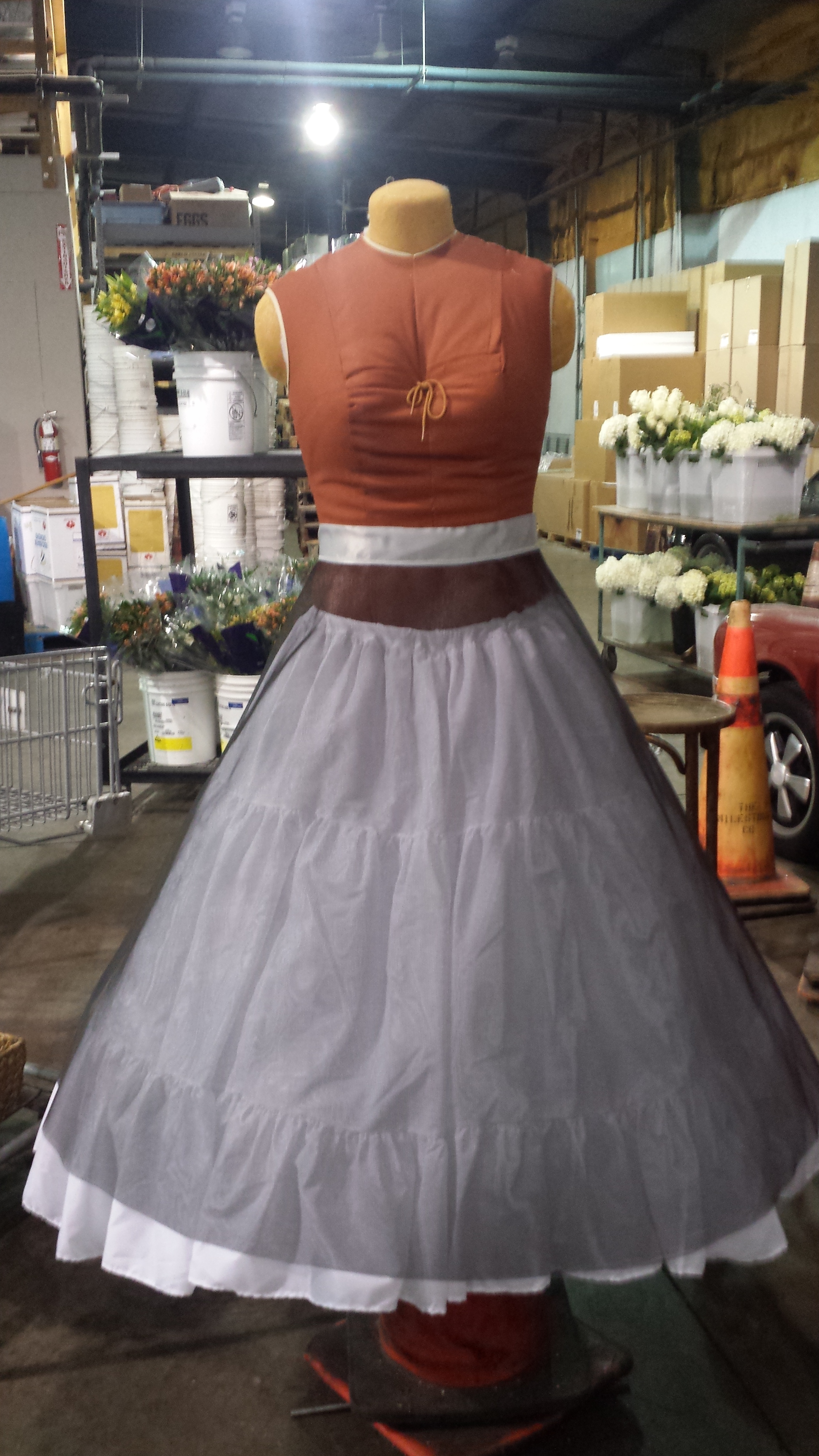 How to make a skirt with real flowers