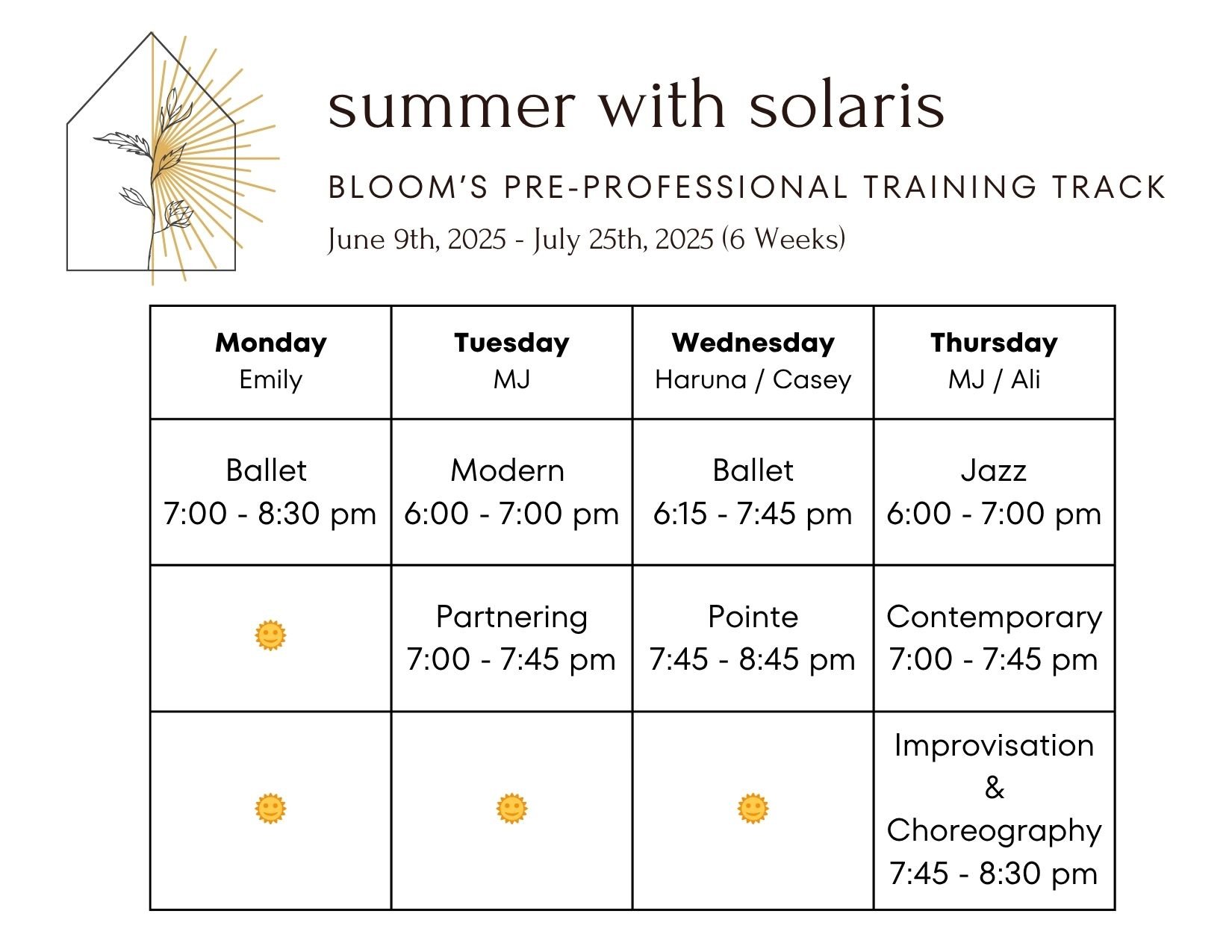 Solaris Dance House | Bloom Dance Studio