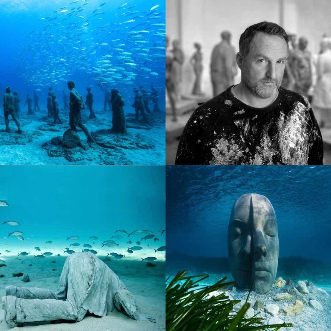 Underwater People Statues