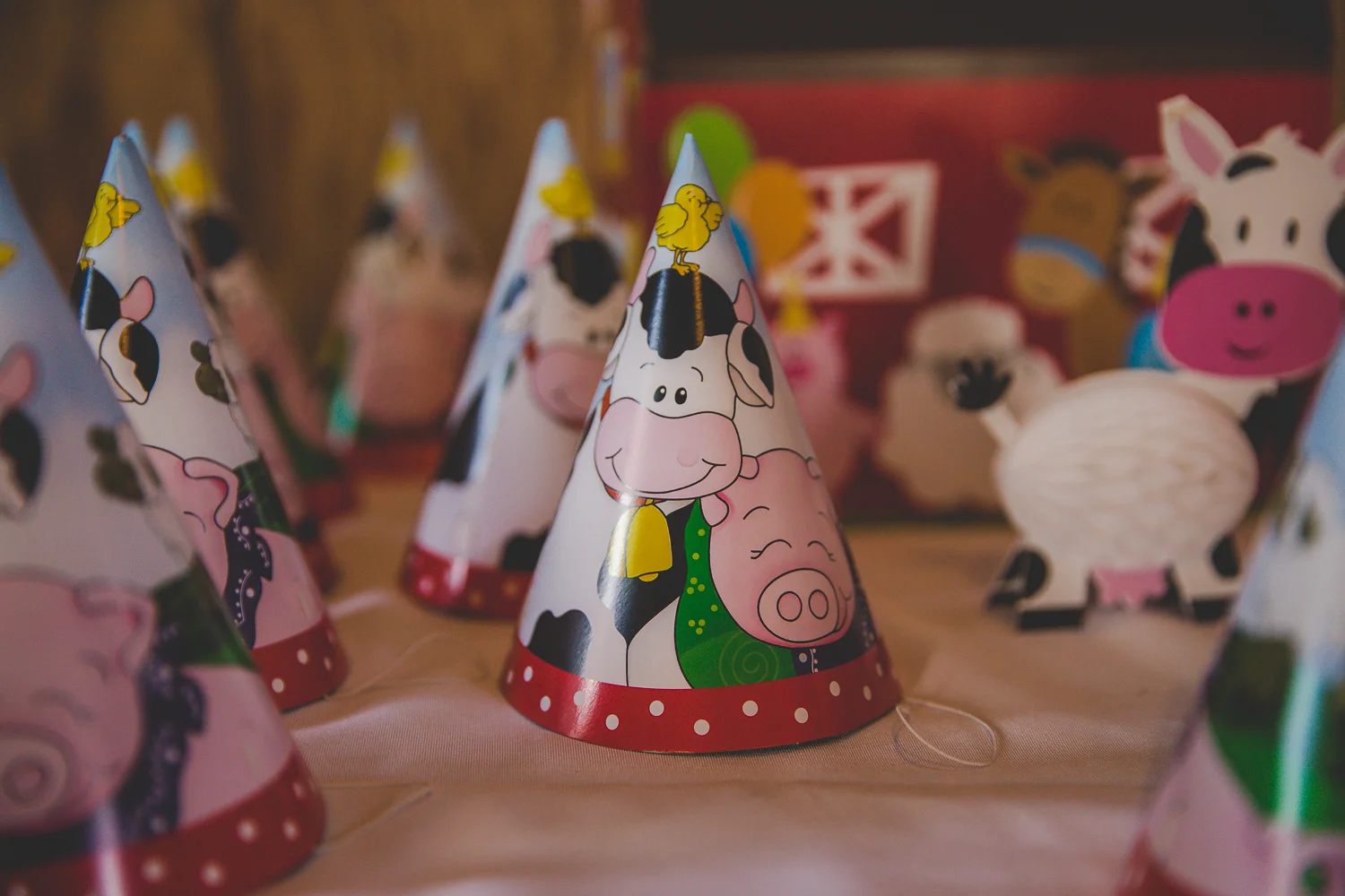 Farm Animals In Party Hats