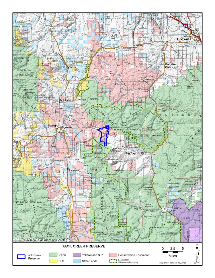 LOCATION — Jack Creek Preserve Foundation