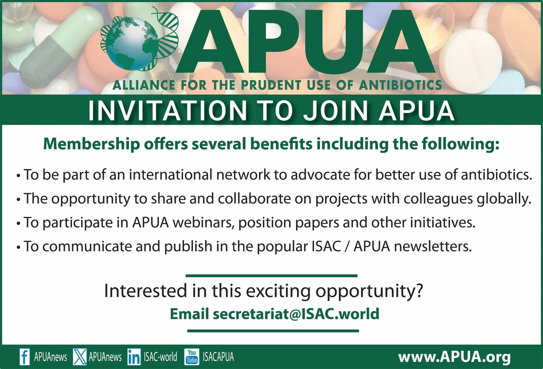 ALLIANCE FOR THE PRUDENT USE OF ANTIBIOTICS