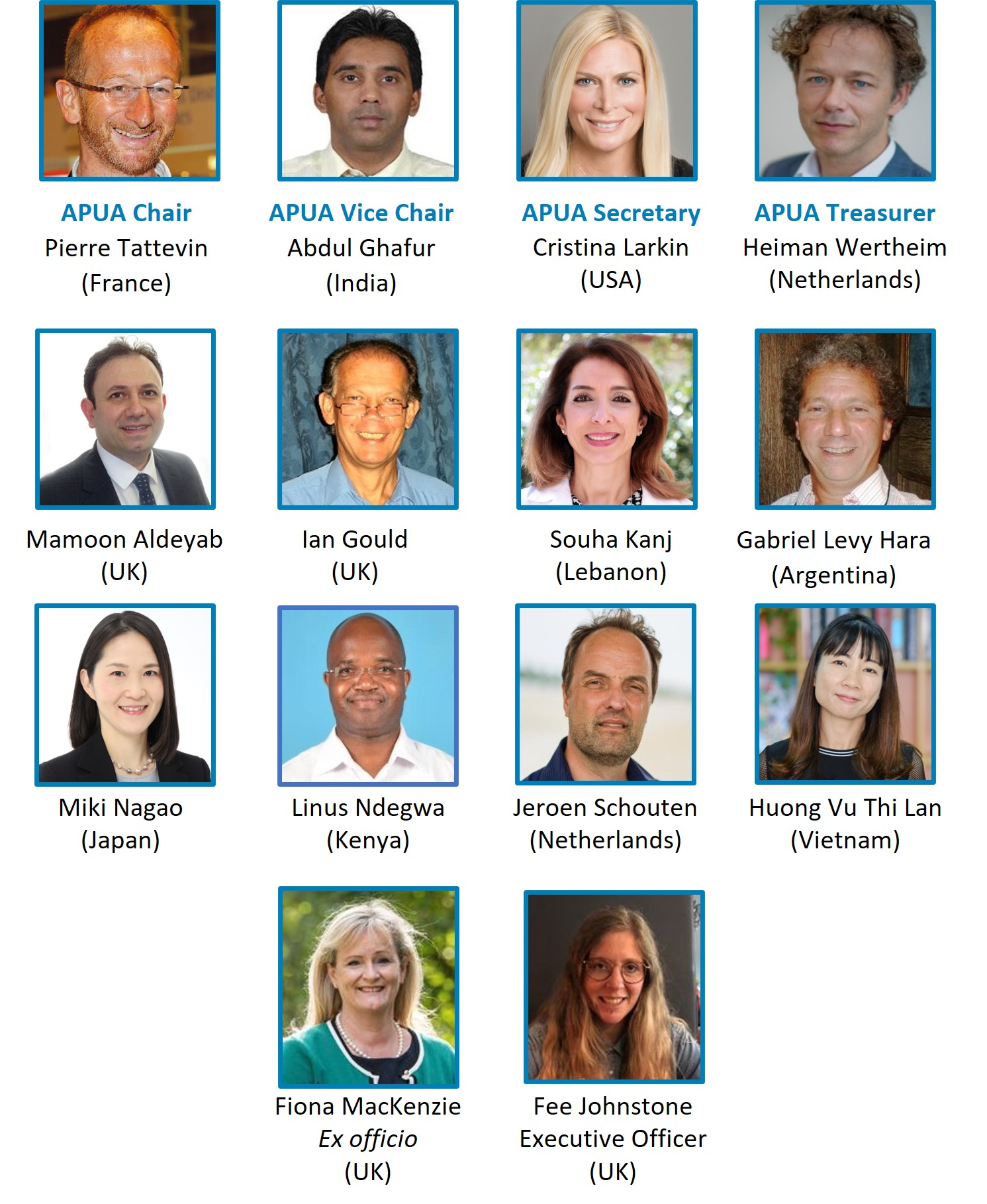 APUA Board — ALLIANCE FOR THE PRUDENT USE OF ANTIBIOTICS