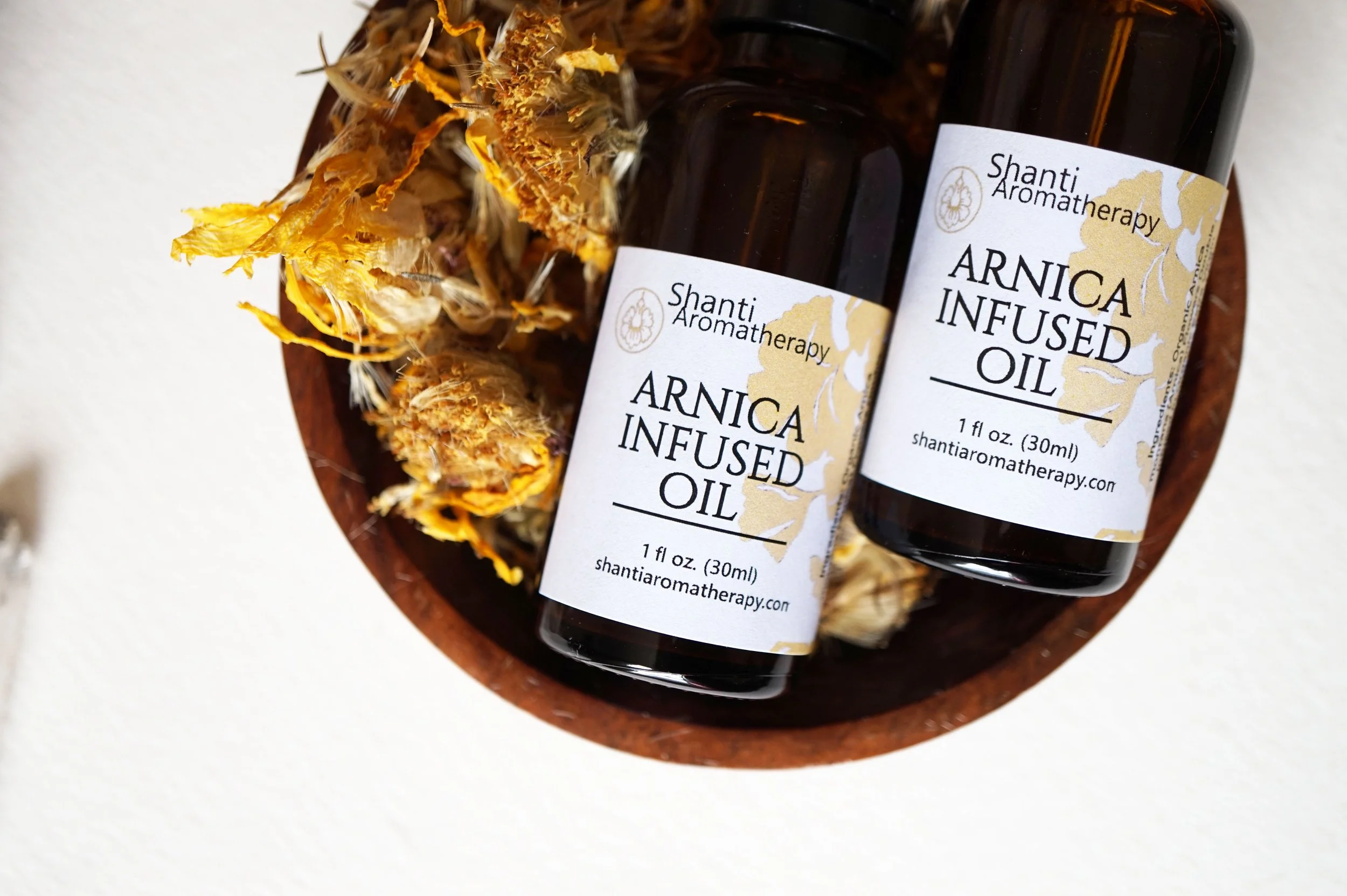 Arnica Infused Oil - Organic — Shanti Aromatherapy