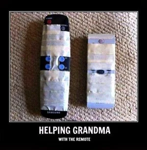 The remote control problem for seniors — Big Button Jumbo Universal TV ...