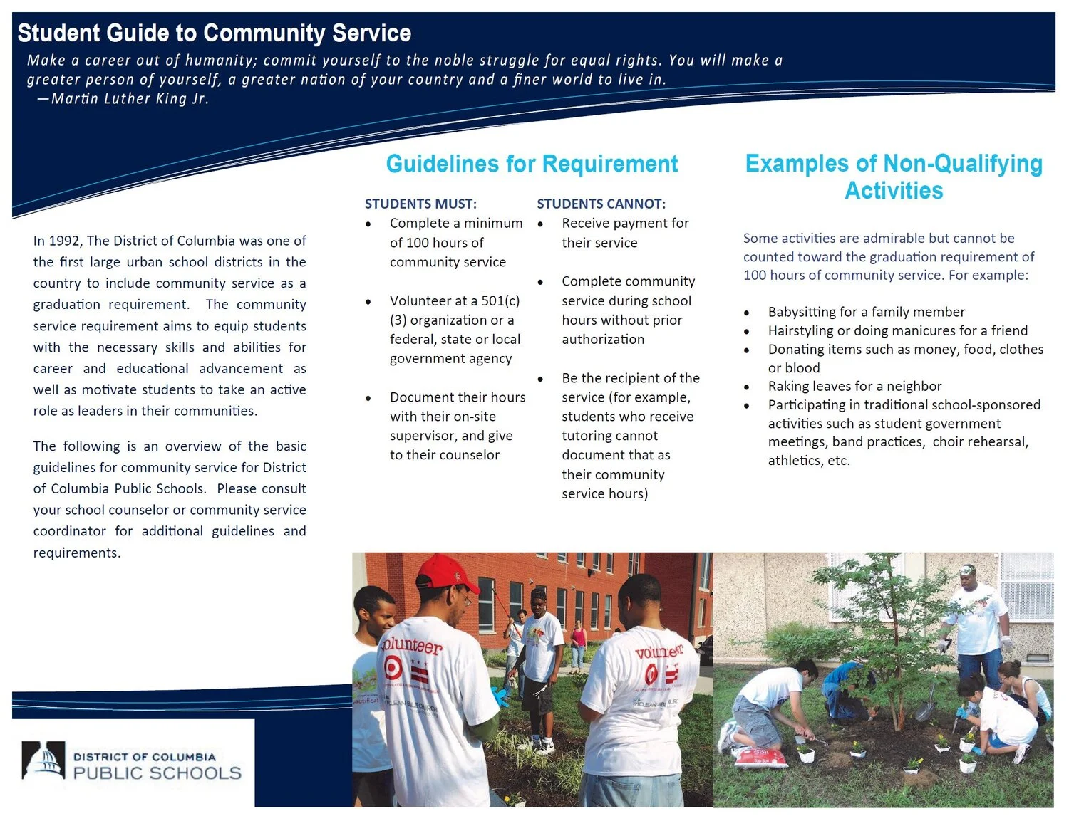Community Service Brochure