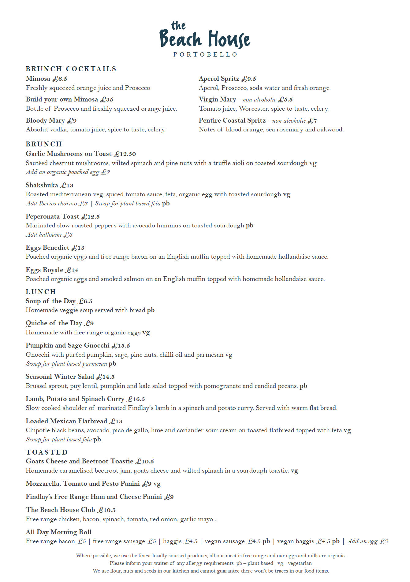 Lunch — The Beach House