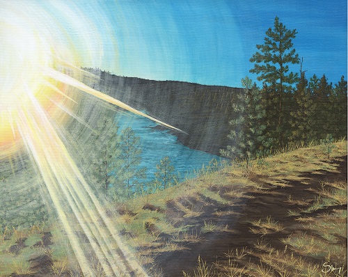 Sunburst - ORIGINAL Painting — Backwoods Anchor