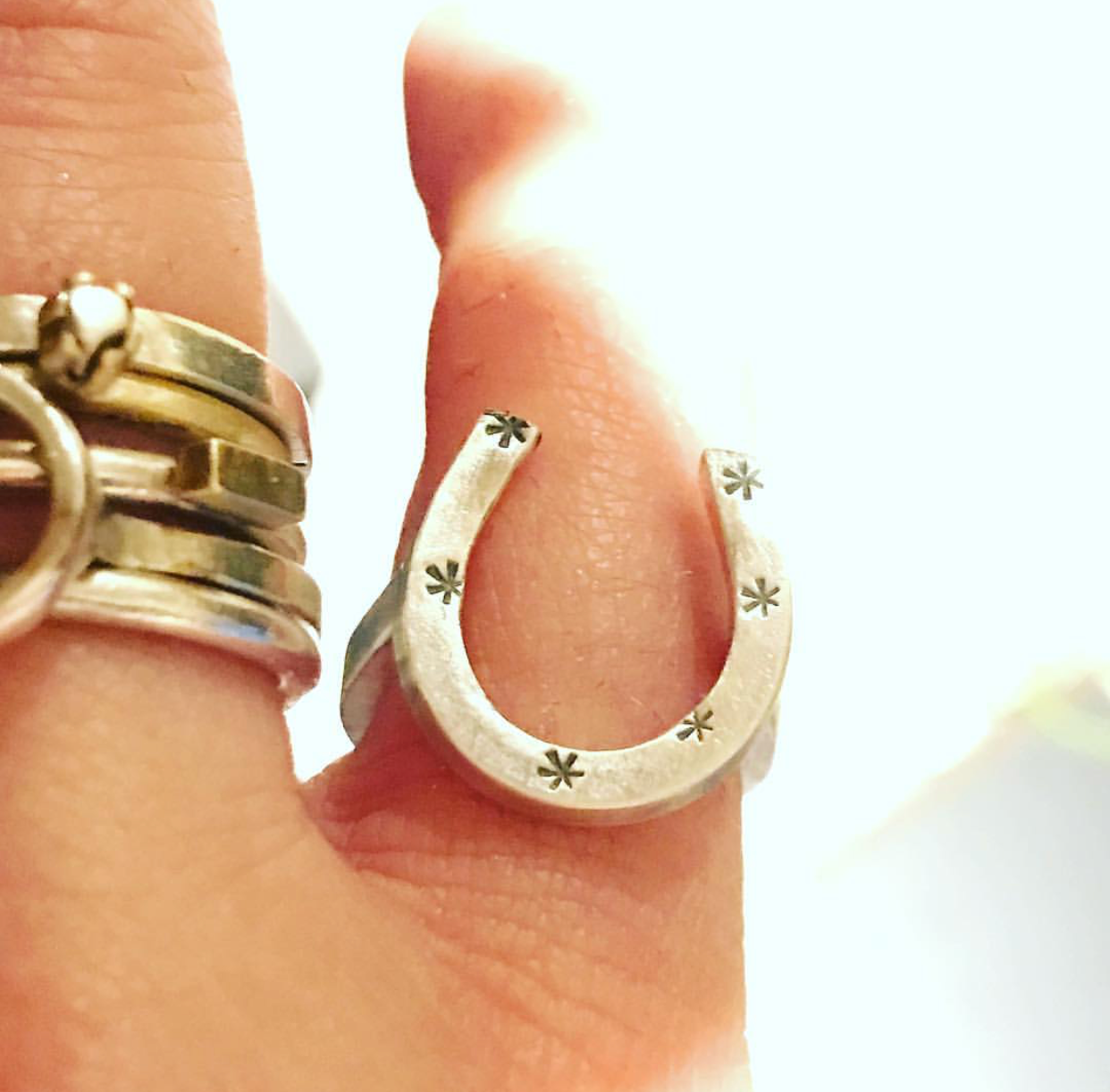 Large Horse Shoe Ring — Silver Spur Jewellery