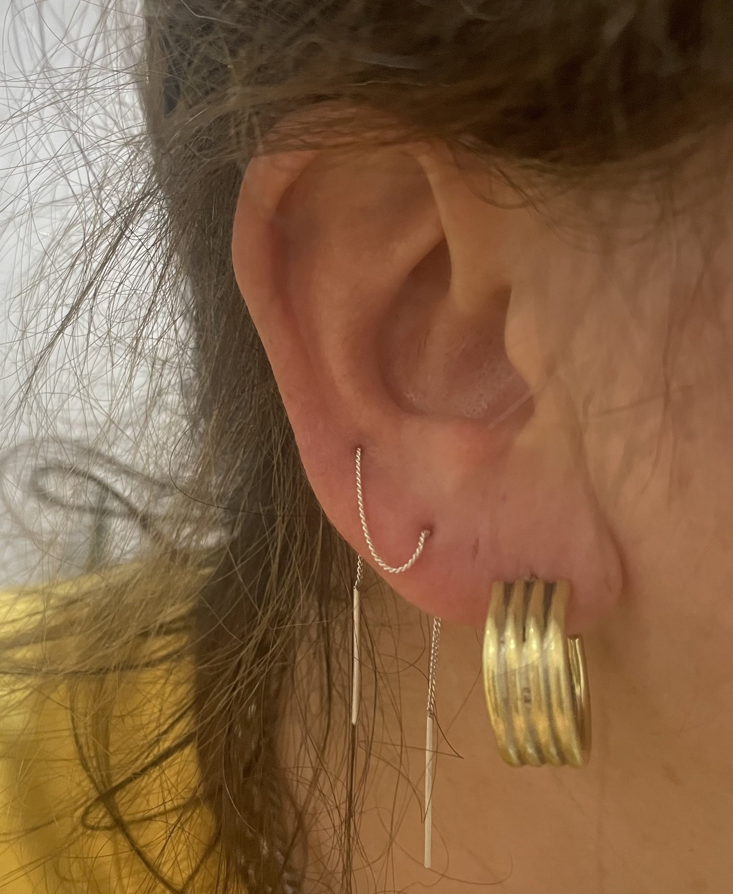 Sterling Silver Suture Earring — Silver Spur Jewellery