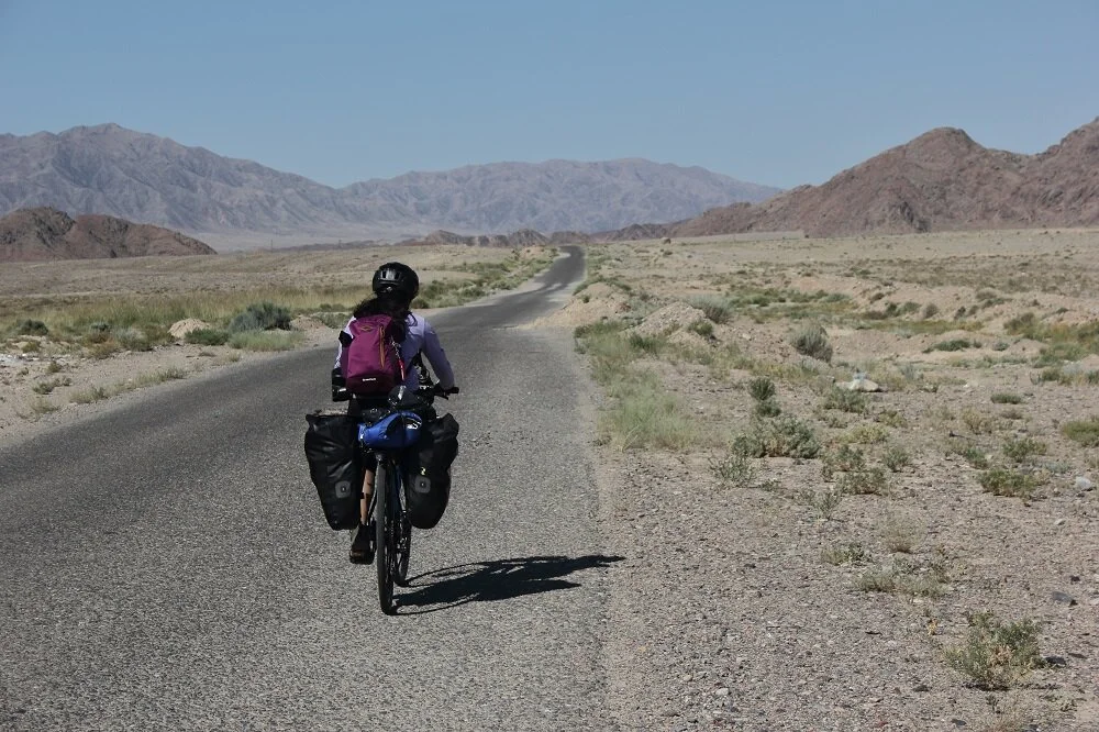 The joys of feeling present when bicycle touring around the world.