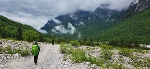 heading towards valbone village