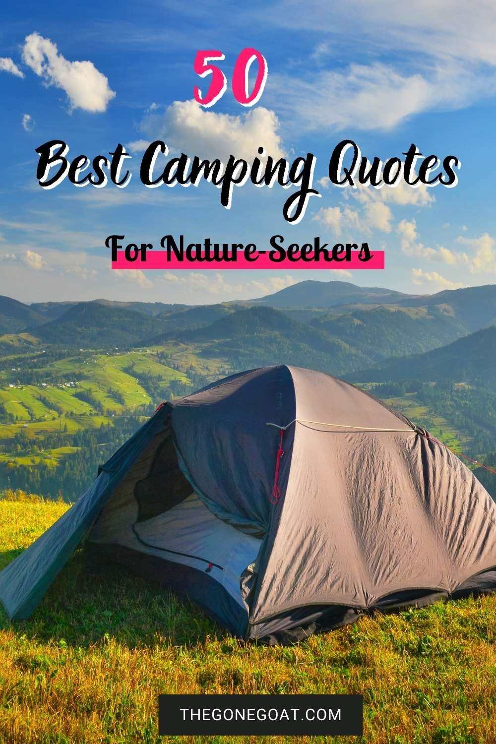 50 Best Camping Quotes And Captions For Nature Seekers — The Gone Goat