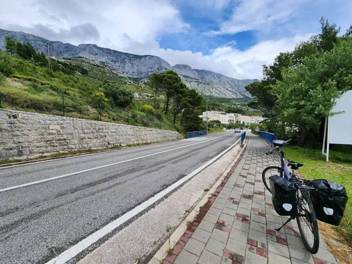 Cycling from makarska to drvenik