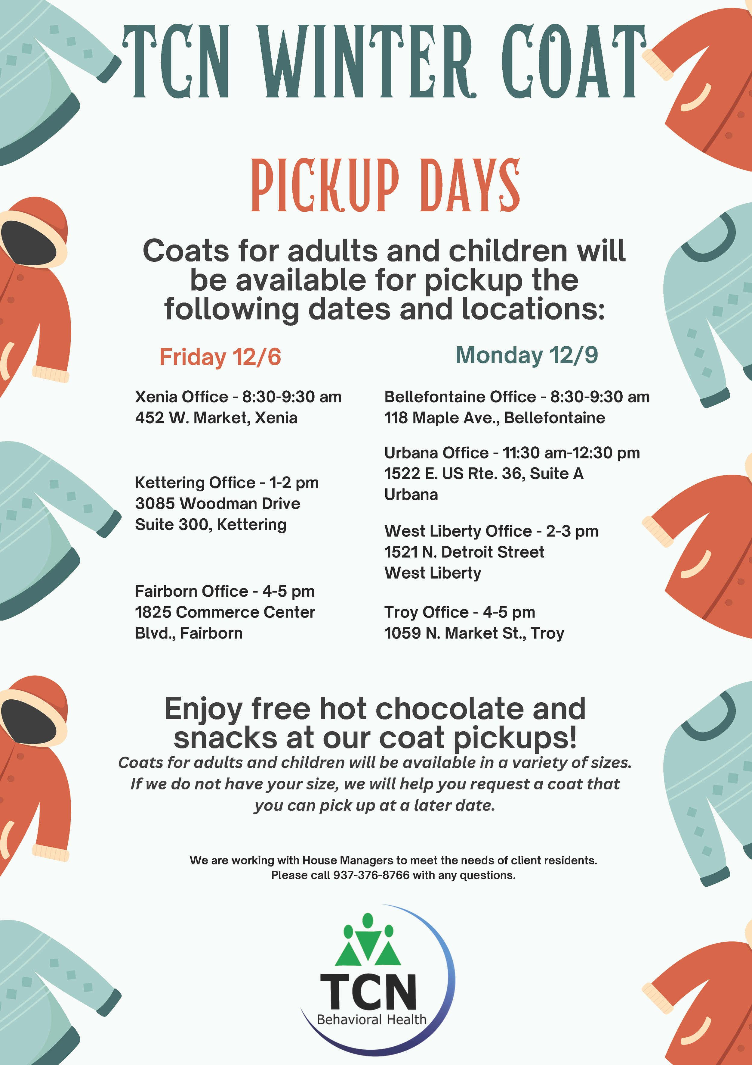 Upcoming Winter Coat Distribution Days at All TCN Offices — TCN ...