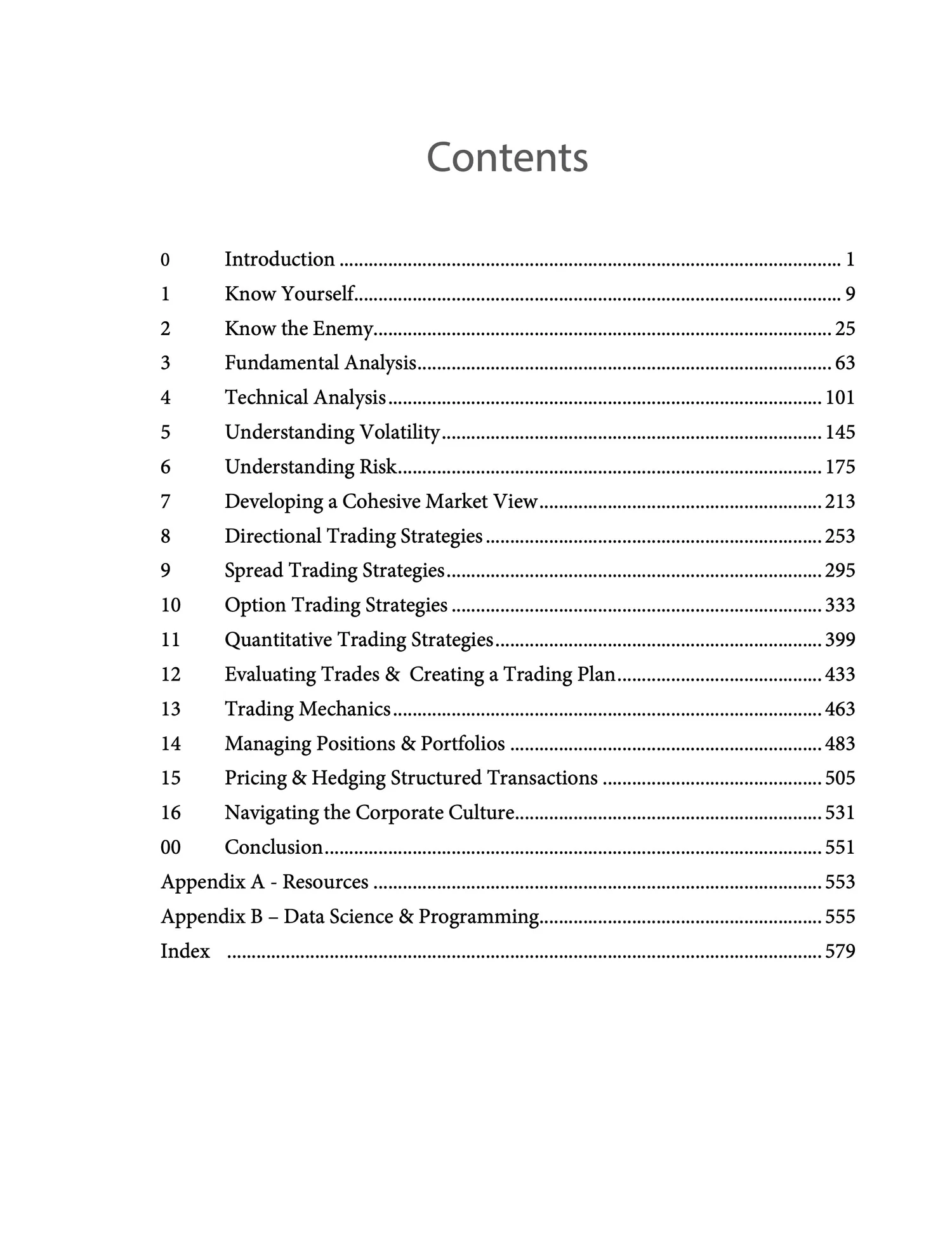 Fundamentals — Trader Construction Kit