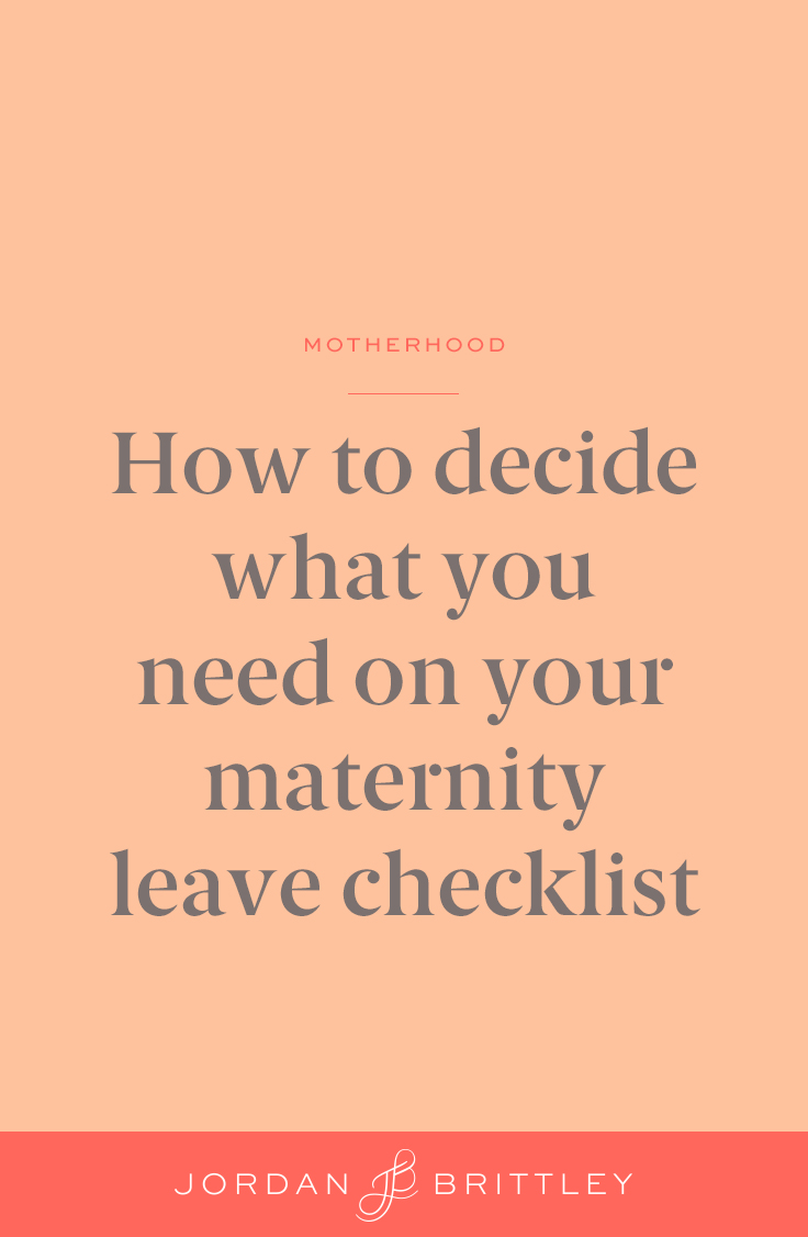 Small business maternity leave checklist — Jordan Brittley