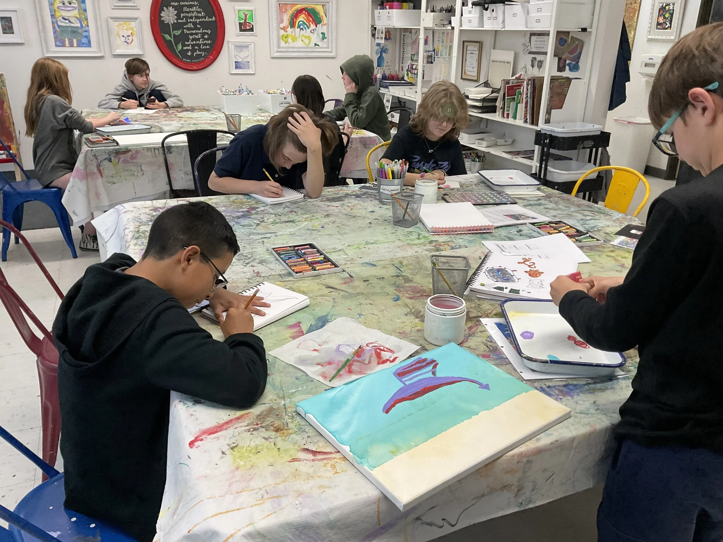 High School Art Class
