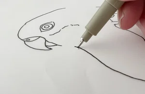 How to simplify a reference photo to make a line drawing for a painting ...