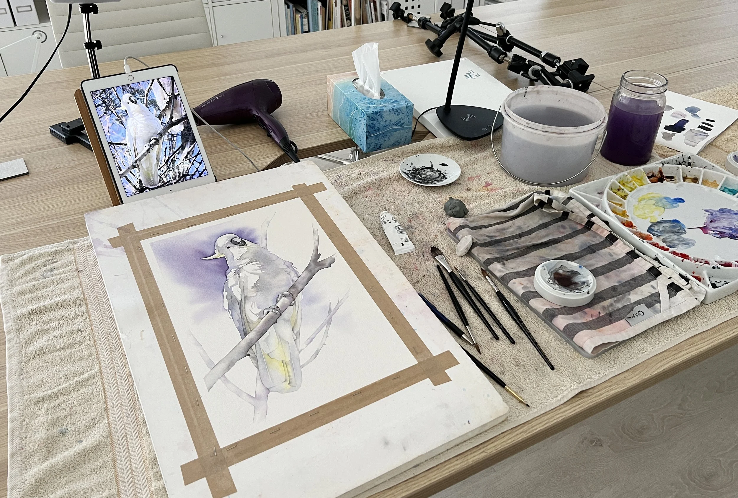 How to Stretch Watercolour Paper: Step by Step — Louise De Masi ...