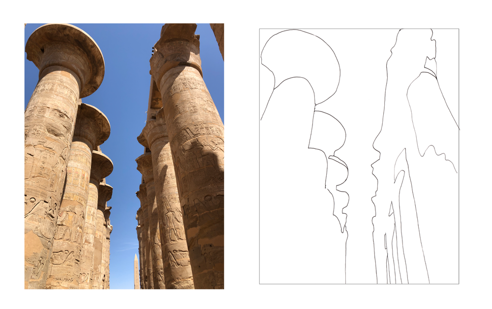 How to simplify a reference photo to make a line drawing for a painting ...