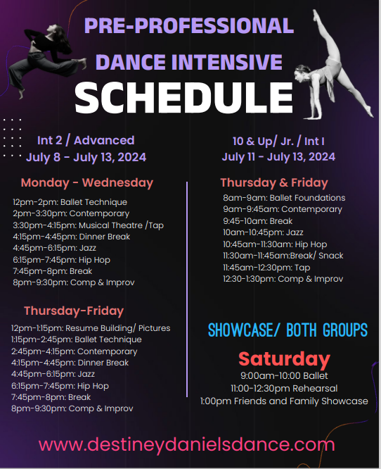 SUMMER INTENSIVES / DANCE CAMP — Studio 33 Dance Company