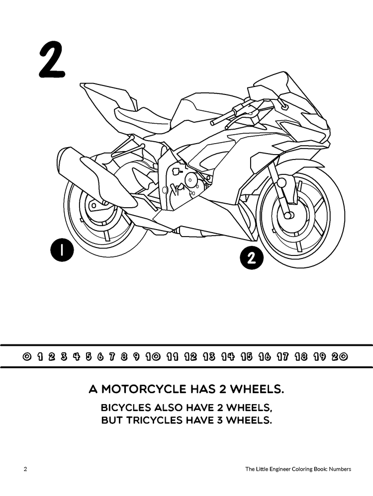 The Little Engineer Coloring Book: Numbers | Best Mom Ideas