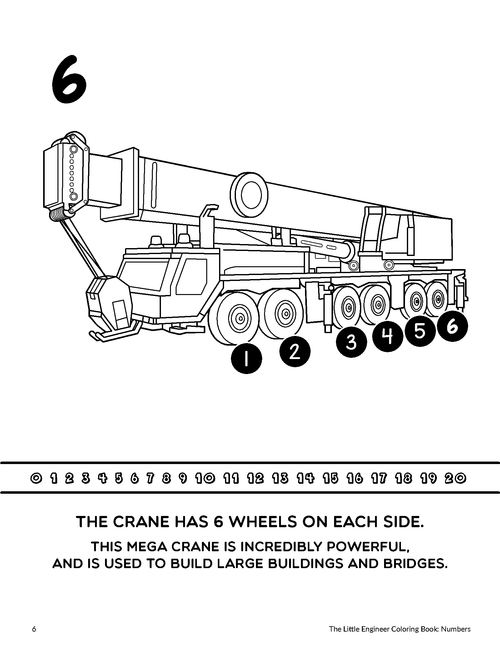The Little Engineer Coloring Book: Numbers | Best Mom Ideas