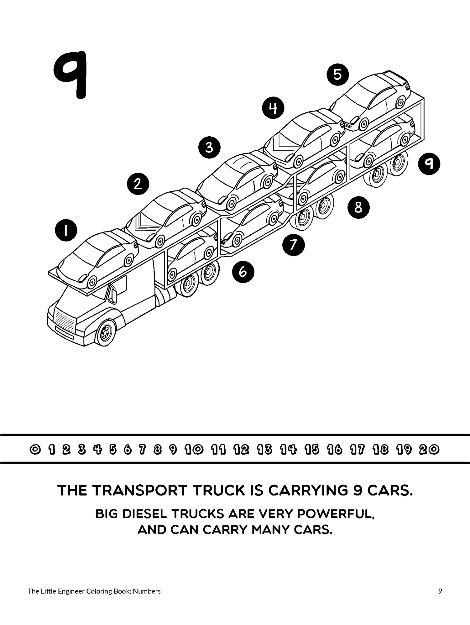 The Little Engineer Coloring Book: Numbers | Best Mom Ideas