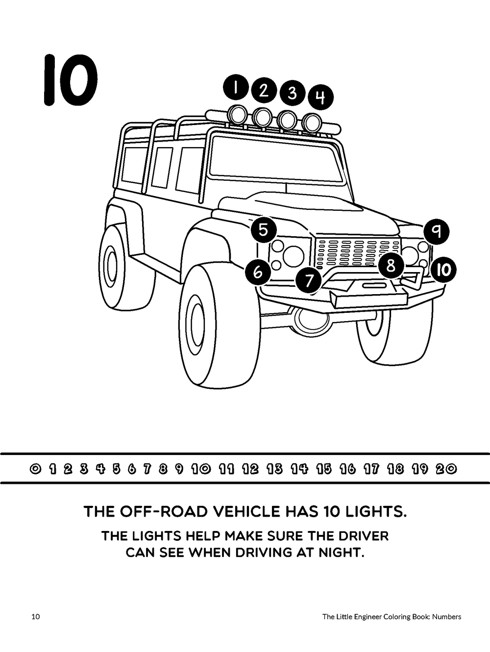 The Little Engineer Coloring Book: Numbers | Best Mom Ideas