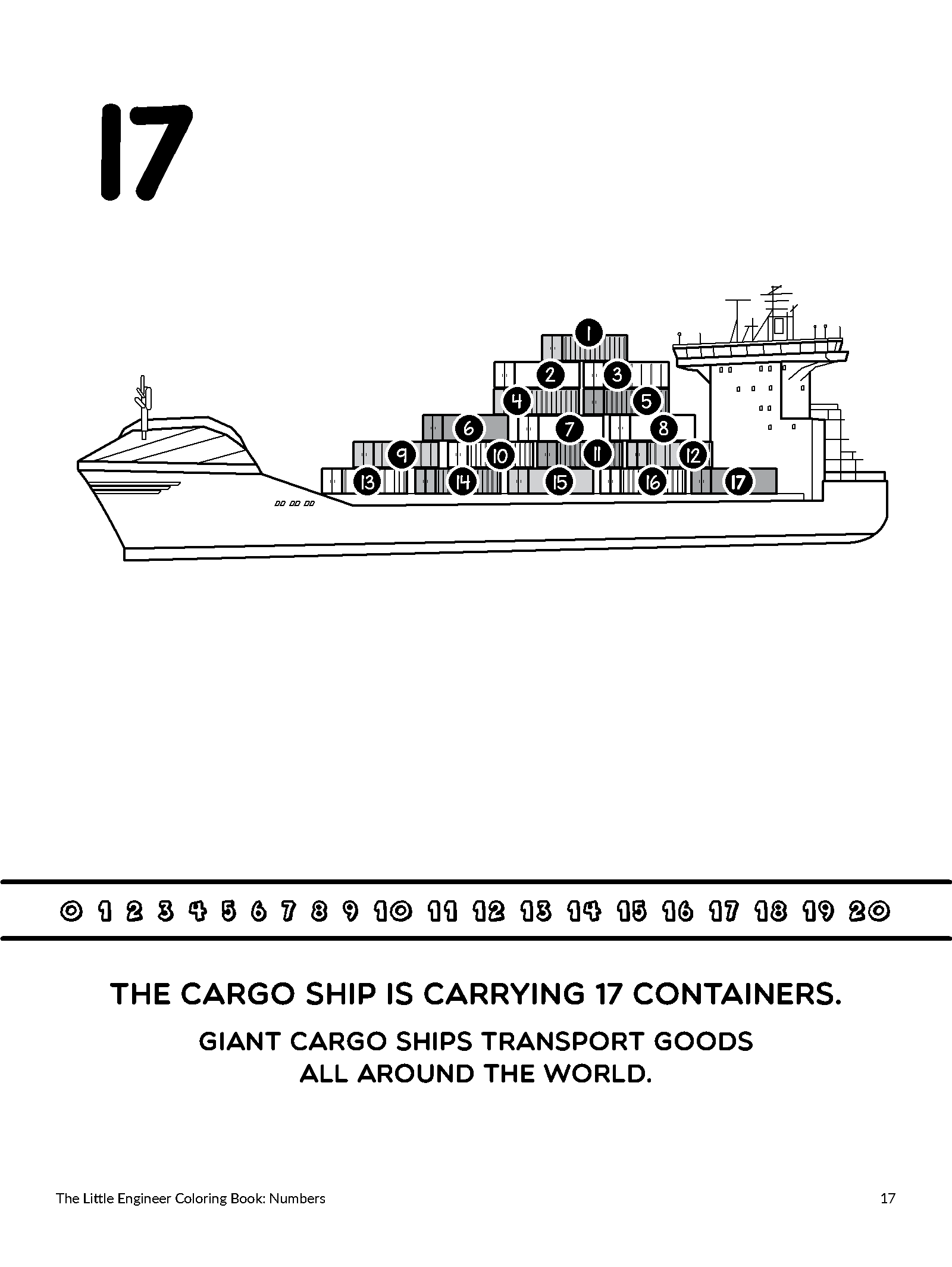 The Little Engineer Coloring Book: Numbers | Best Mom Ideas