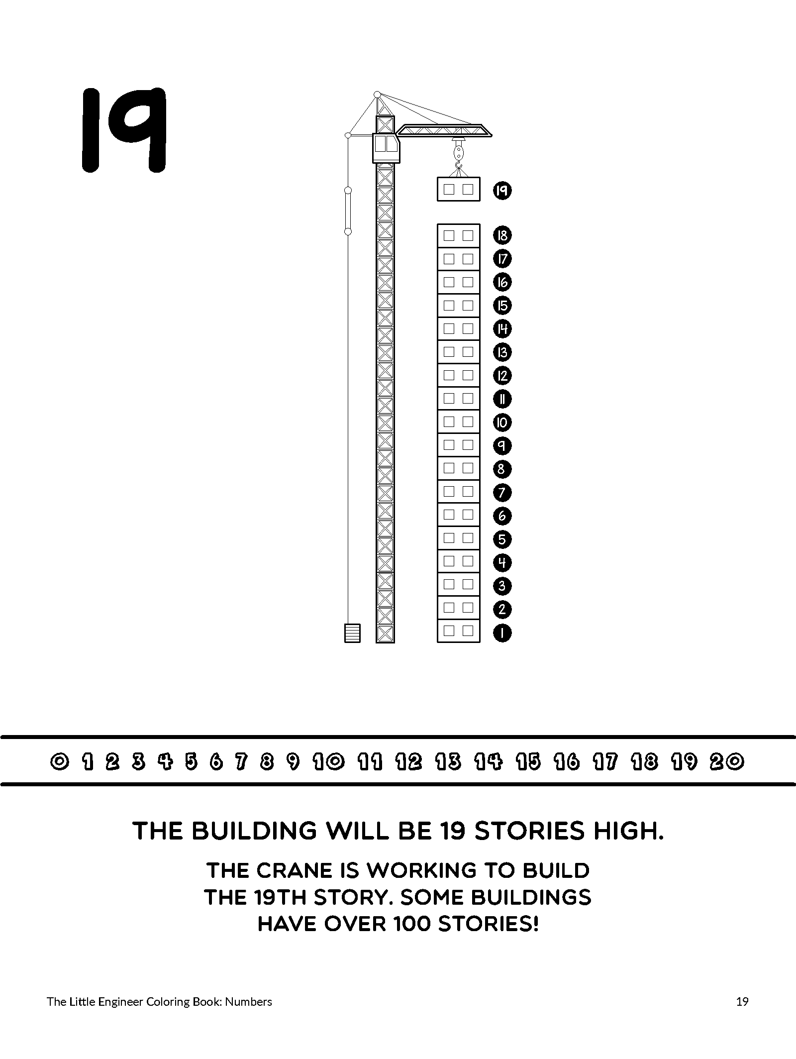 The Little Engineer Coloring Book: Numbers | Best Mom Ideas