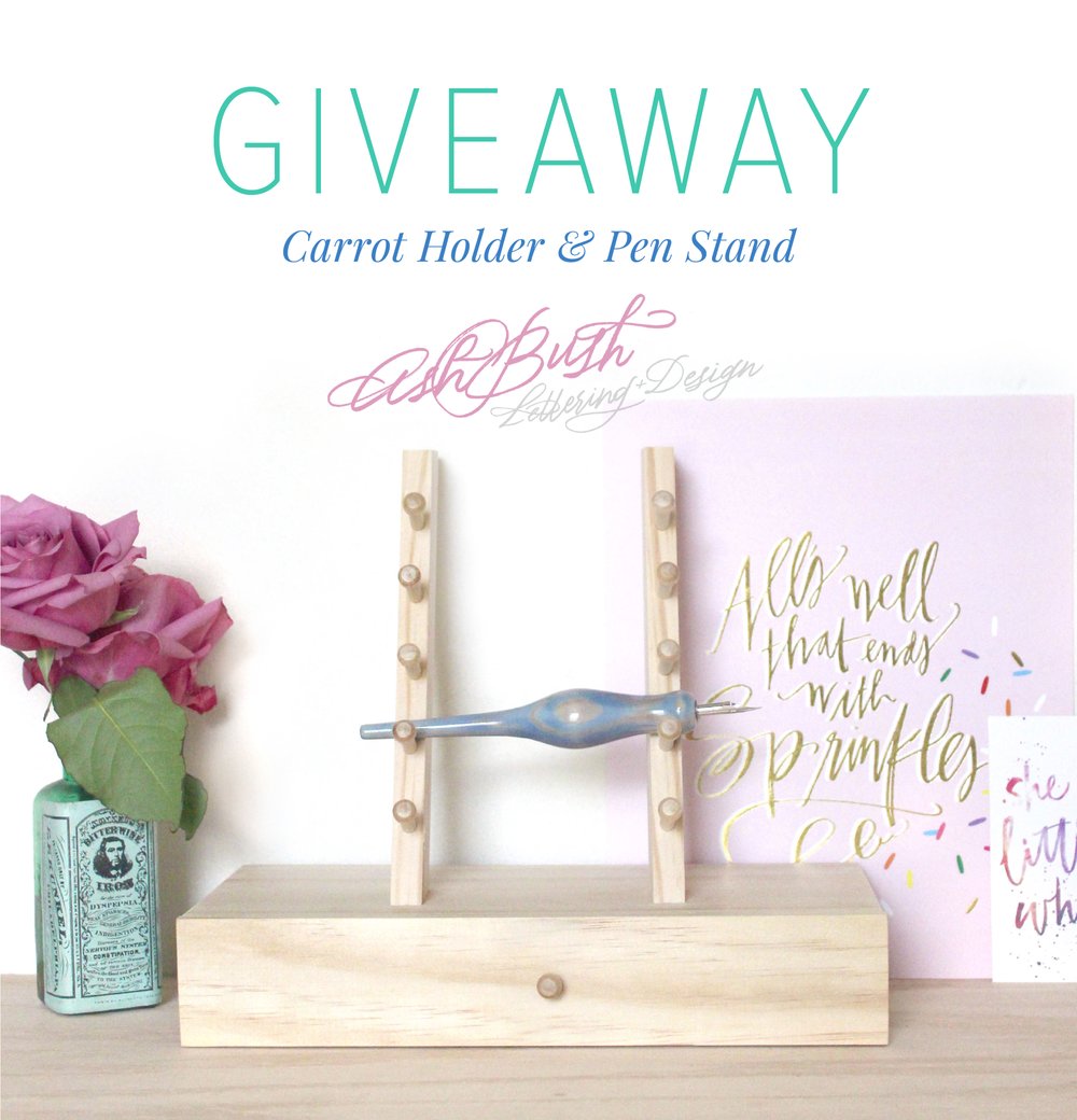 Giveaway! Pen Holder & Stand by Ash Bush | Calligrafile