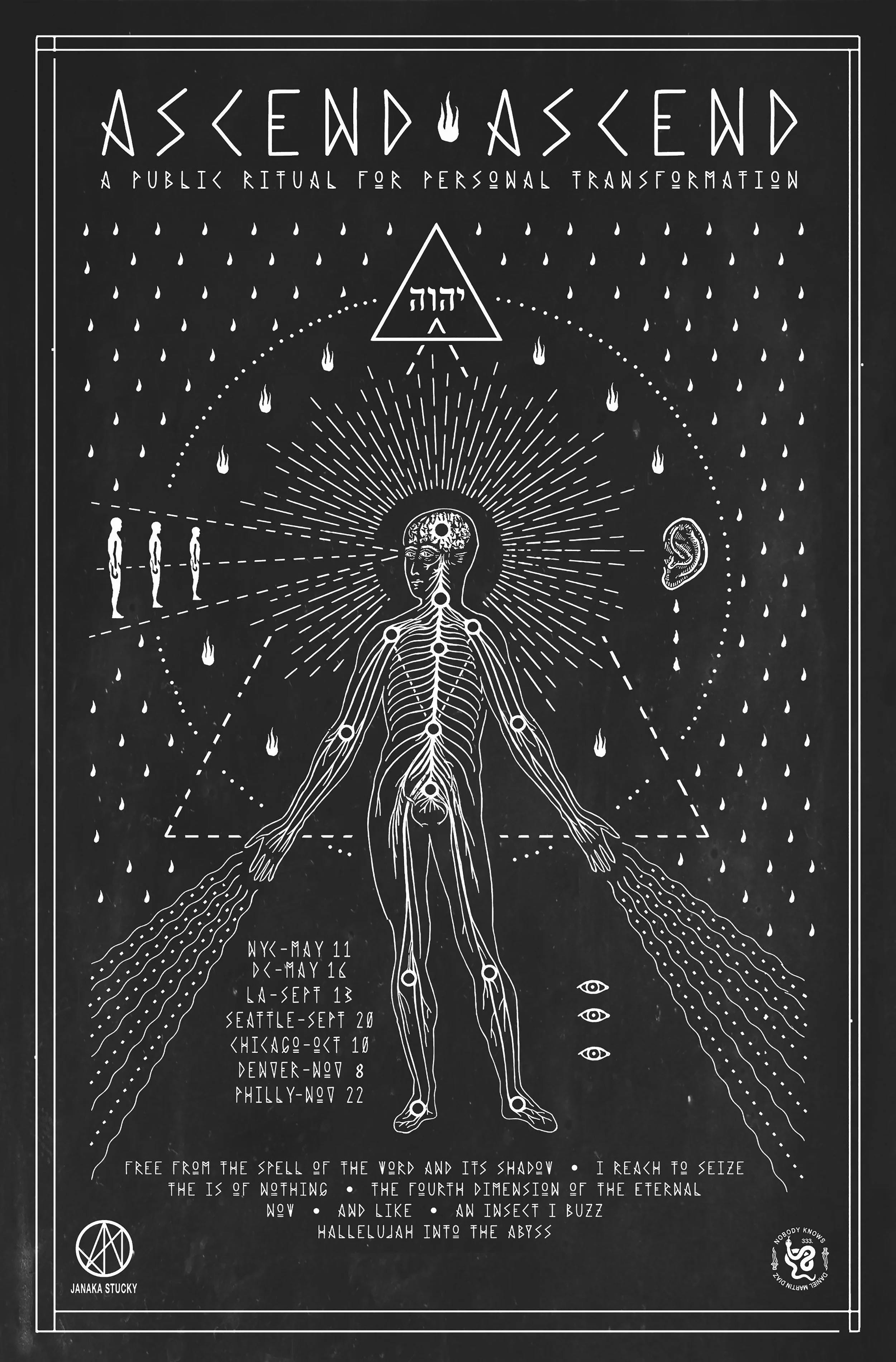 *Artist Proof* Ascend Ascend letterpress poster by Daniel Martin Diaz ...