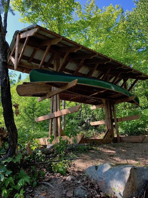 Deluxe Roofed Wood Racks — Storage Rack Solutions