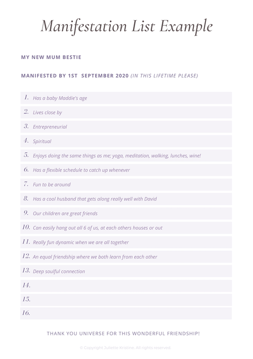 How To Write A Manifestation List (That Actually Works!)
