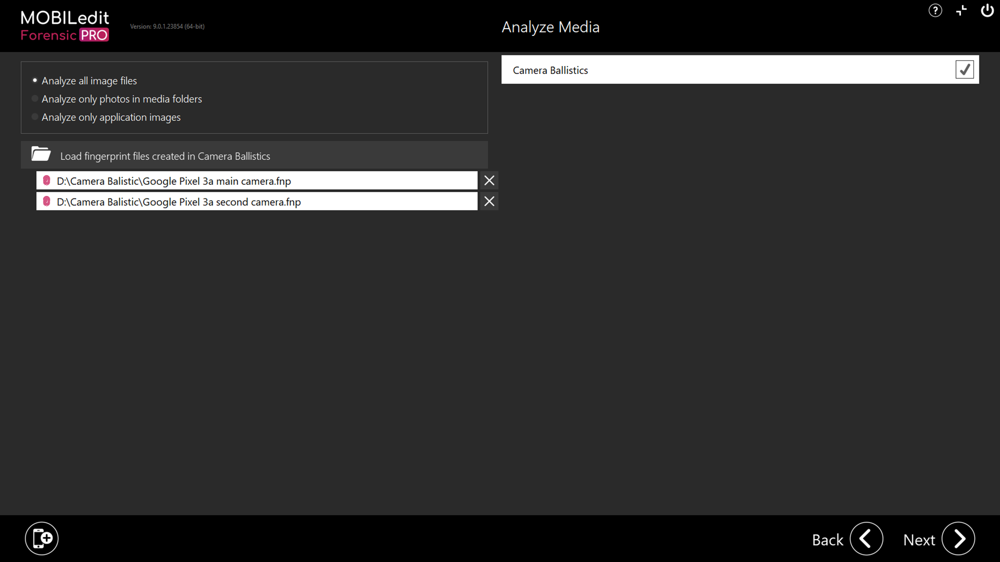 Camera Ballistics — MOBILedit