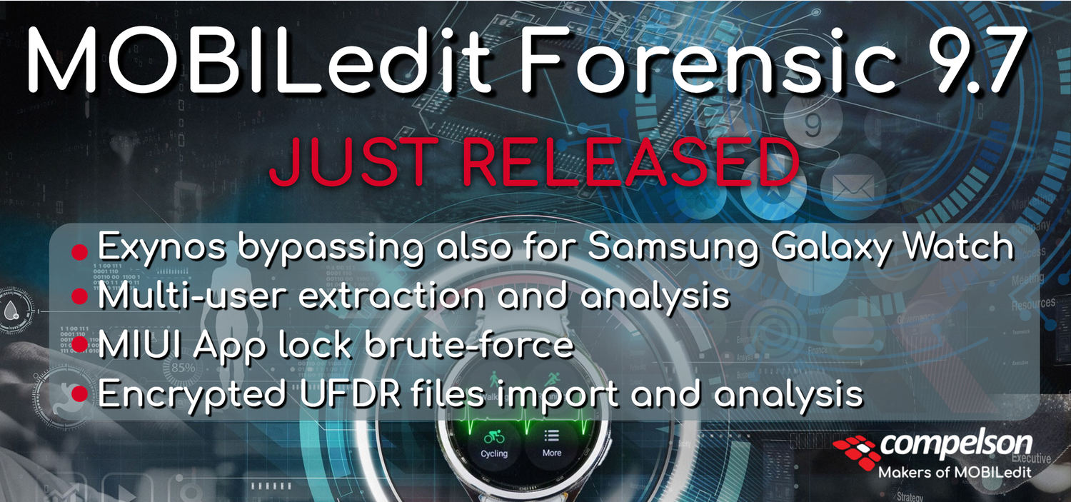 New release: MOBILedit Forensic 9.7 — Exynos bypassing, multi-user ...